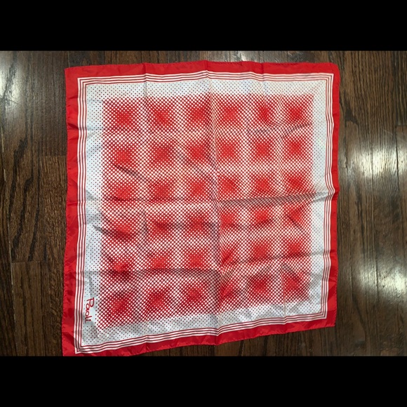 paoli | Accessories | Vintage 7s Paoli Retro Red White Scarf Print ...